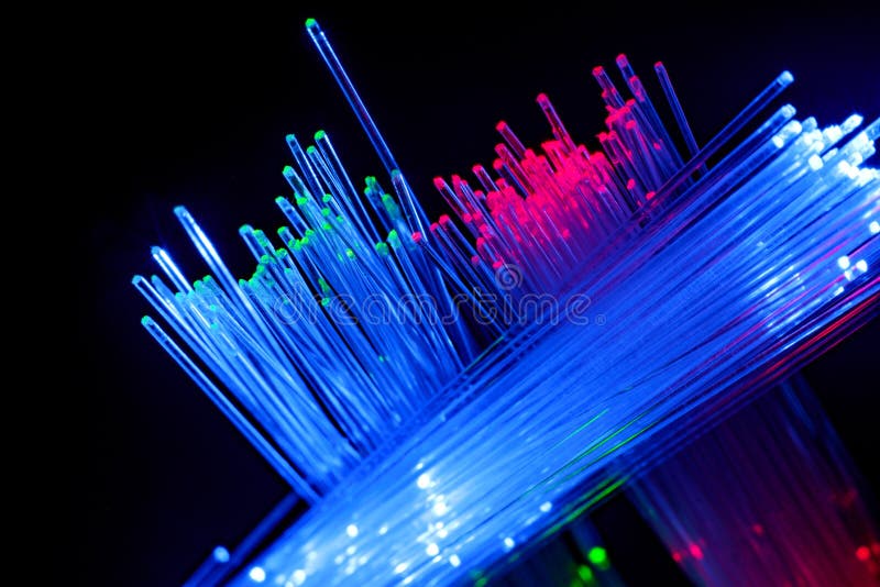 Macro Fiber Optic Cable stock image. Image of internet - 152978159