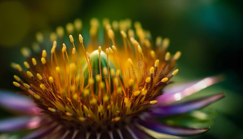 Close Up of a Flower Macro of a Flower Stock Illustration ...