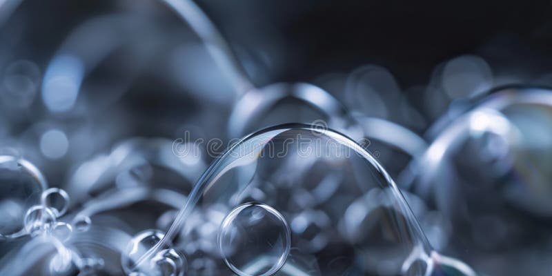 Macro Foam Bubbles of Cleansing or Moisturizer or Toning or Exfoliating ...