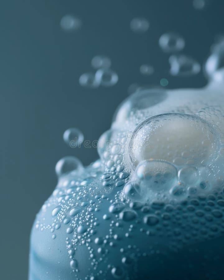 Macro Foam Bubbles Suds of Cleansing or Moisturizer or Toning or ...