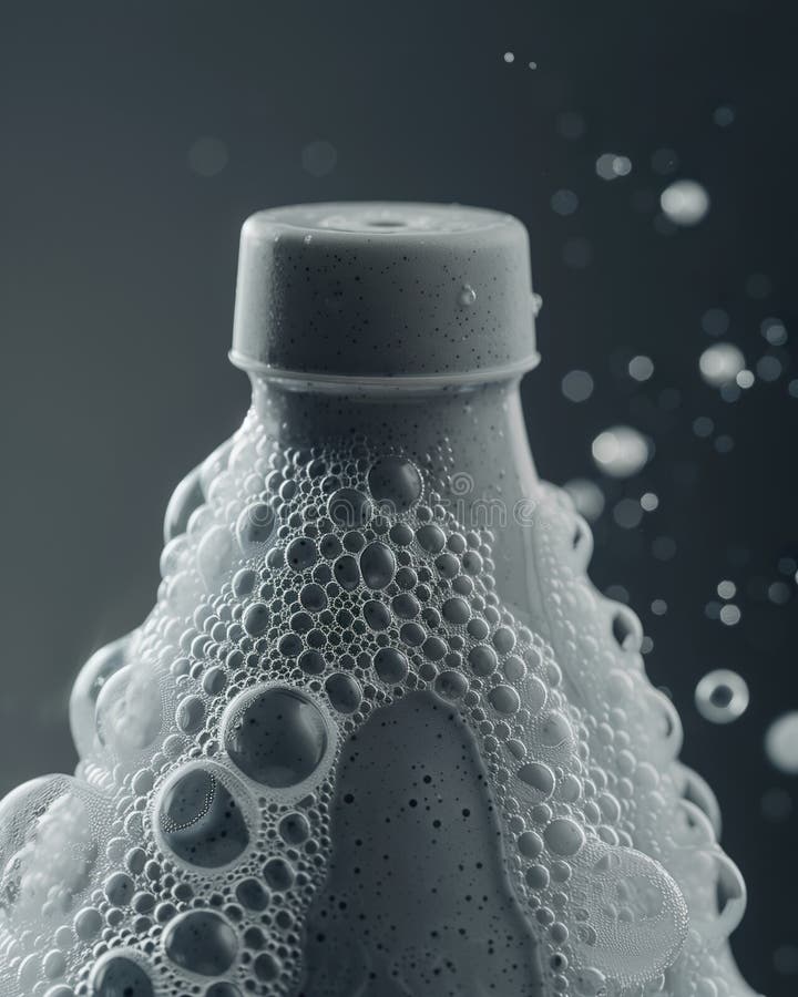 Macro Foam Bubbles Suds of Cleansing or Moisturizer or Toning or ...