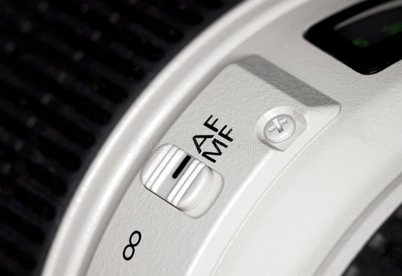 Focus Switch on Lens Camera Stock Image - Image of black, camera: 133936089