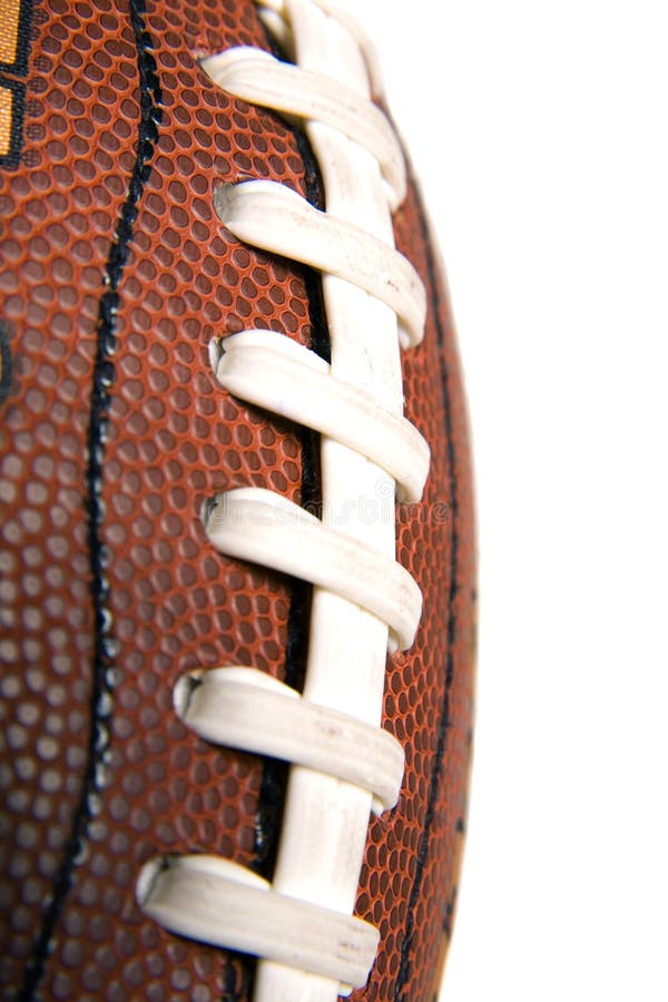 Macro of Football Stitches stock image. Image of superbowl - 2761805