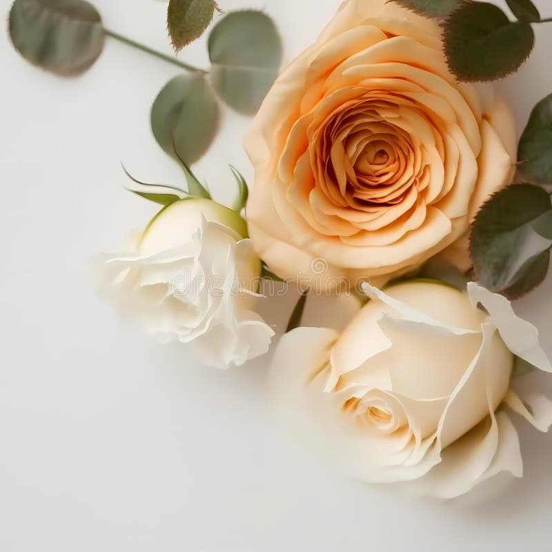 Macro Fresh Beauty Rose. Generative AI Stock Illustration ...