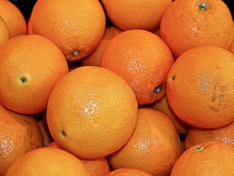 Macro of Fresh Whole Oranges Stock Image - Image of oranges, pile ...