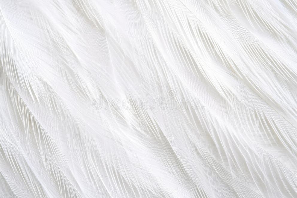 Macro Goose Feather Texture in Bright White Stock Illustration ...