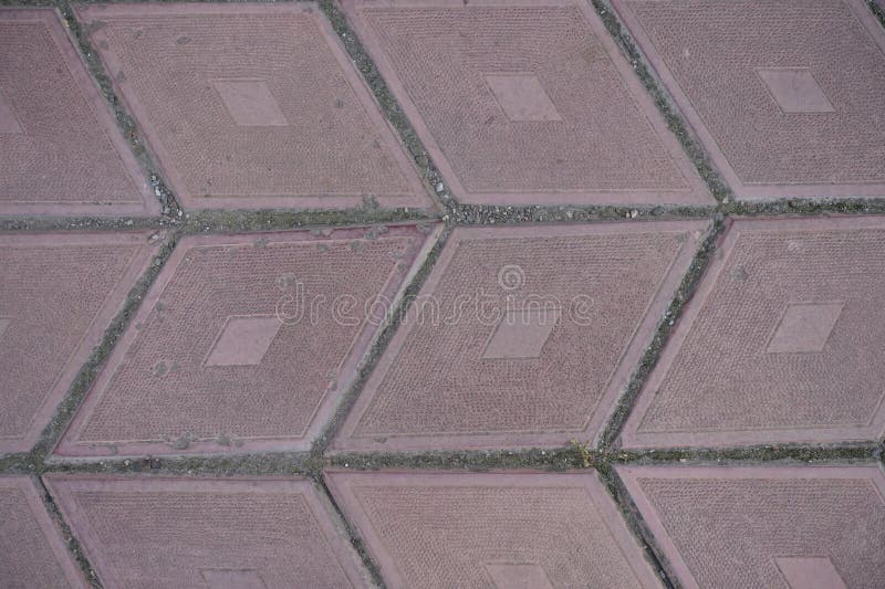 Pink Diamond Shaped Concrete Pavement Stock Photos - Free & Royalty ...