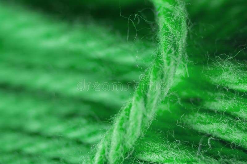 Macro Green Yarn Wool Texture Background Stock Photo - Image of ...