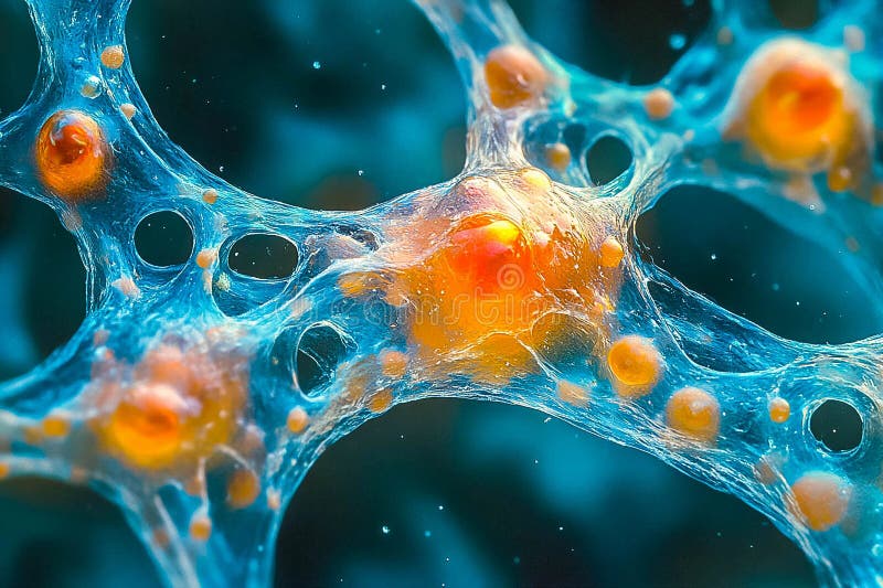 Macro of High-tech Muscle Connective Tissue Analyzed Using a Microscope ...