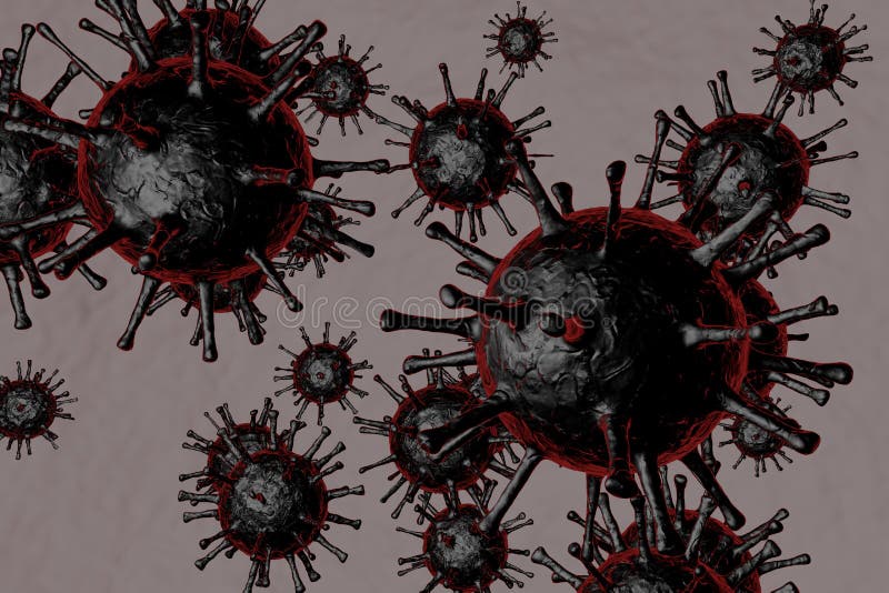 Macro Illustration of a Virus, World Pandemic. Infection and Quarantine ...