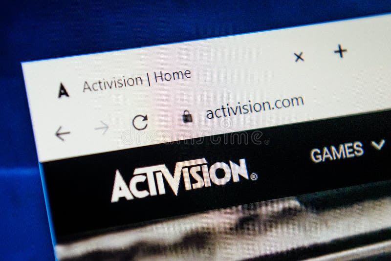 Activision.com Web Site. Selective Focus. Editorial Photography - Image ...