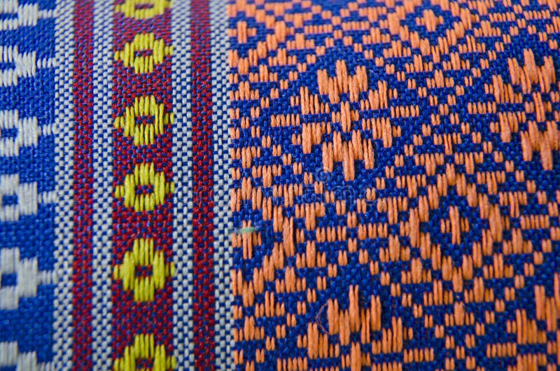 Macro Image of Beautiful Colored Pattern of Clothes Stock Image - Image ...