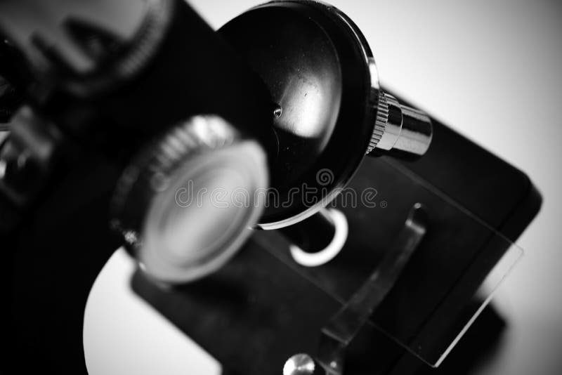 Macro Image of Black Microscope Stock Image - Image of laboratory ...