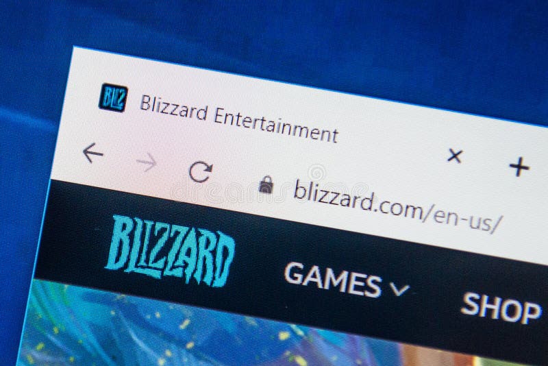 Site Blizzard. editorial image. Image of starcraft, screen - 22039325