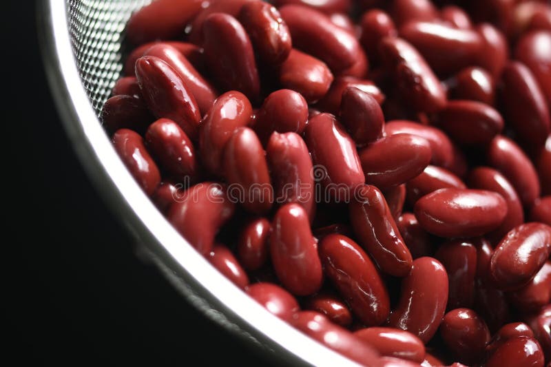 Macro Image of Bowl with Red Kidney Beans Stock Photo - Image of beans ...