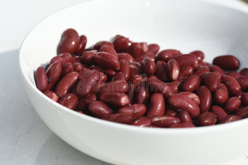 Macro Image of Bowl with Red Kidney Beans Stock Photo - Image of dish ...