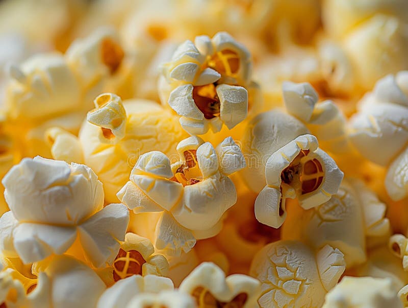 Close-Up of Popped Popcorn stock image. Image of appetizer - 316589011