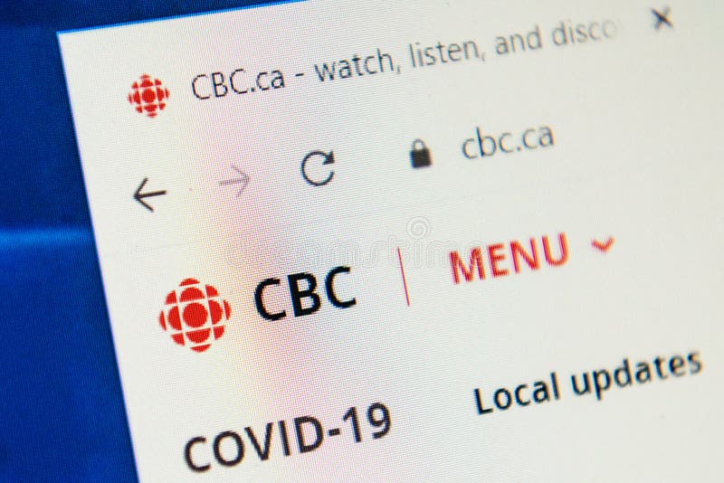 Cbc.ca Web Site. Selective Focus. Editorial Photography - Image of ...