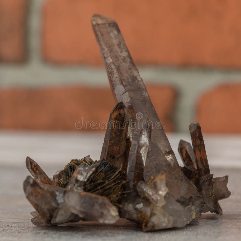Macro Image of a Collecting Mineral Sample of Quartz Stock Photo ...