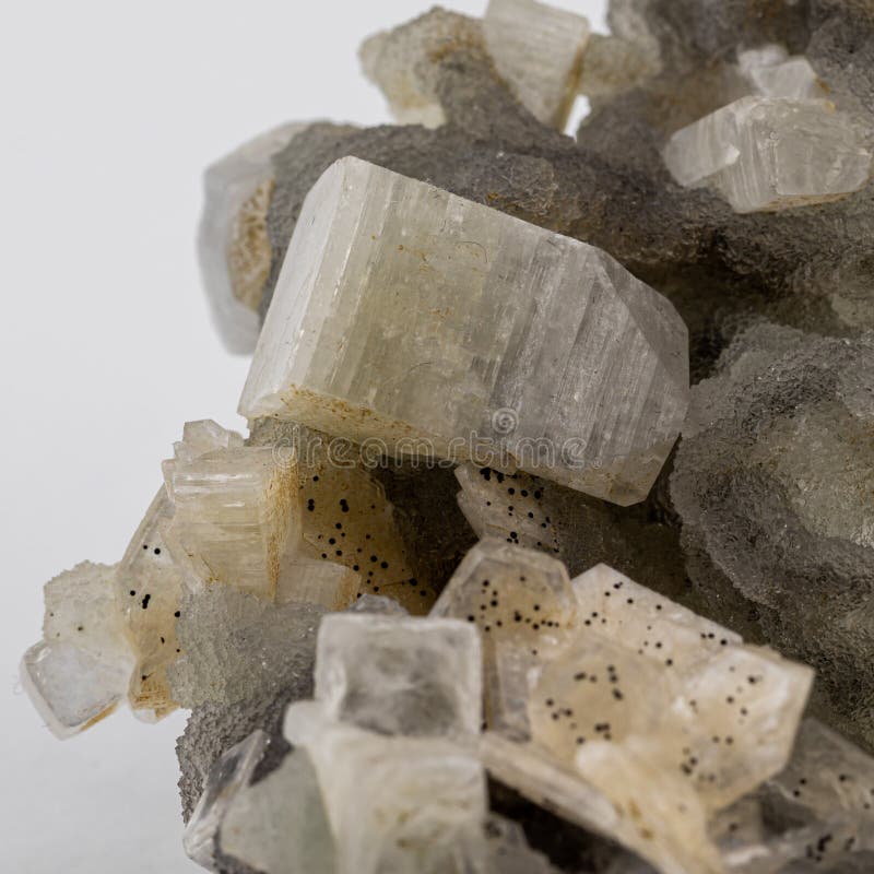 Macro Image of a Collecting Mineral Sample Stock Photo - Image of geode ...