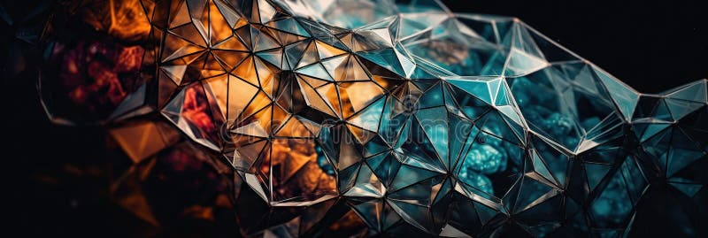 A Macro Image of a Crystalline Structure, Showcasing Its Complex ...