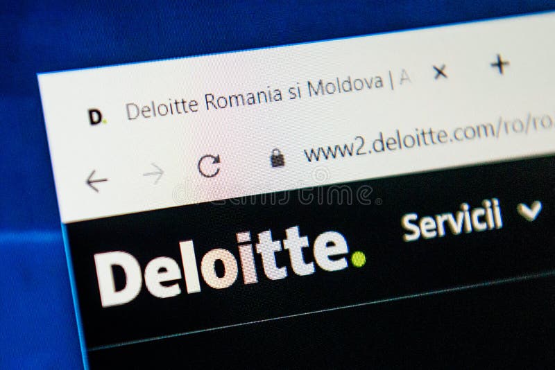 Deloitte.com Web Site. Selective Focus. Editorial Stock Image - Image ...