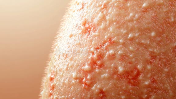 Macro Image of Dermatitis with Rashes, Redness, and Texture Changes ...