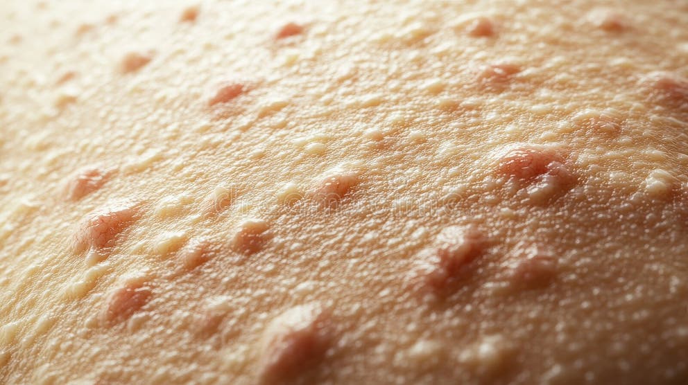Macro Image of Dermatitis with Rashes, Redness, and Texture Changes ...