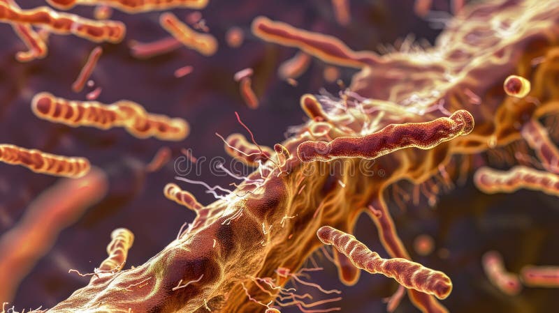 Macro Image Displays Small Bacteria with Thin Cell Walls and Linear ...