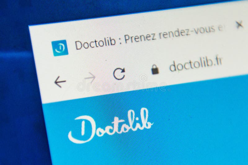 Doctolib.fr Web Site. Selective Focus. Editorial Stock Photo - Image of ...