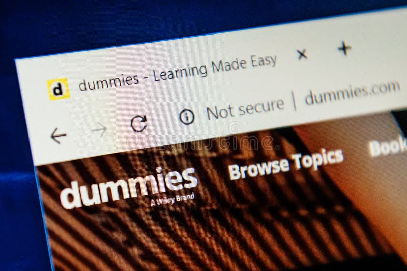 Dummies Web Site. Selective Focus. Editorial Stock Image - Image of ...