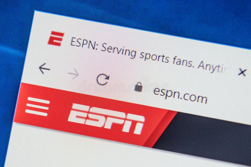 Espn.com Web Site. Selective Focus. Editorial Photo - Image of homepage ...