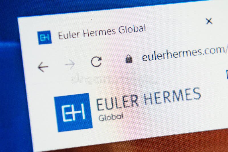 Euler Hermes Web Site. Selective Focus. Editorial Stock Image - Image ...