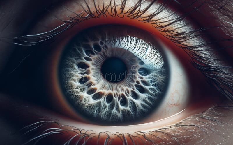 Macro Image of the Eye Sharp Details, Eye Lens, Close-up Image of a ...