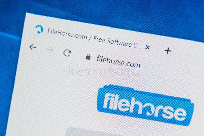 Filehorse.com Web Site. Selective Focus. Editorial Stock Photo - Image of website, connectivity ...
