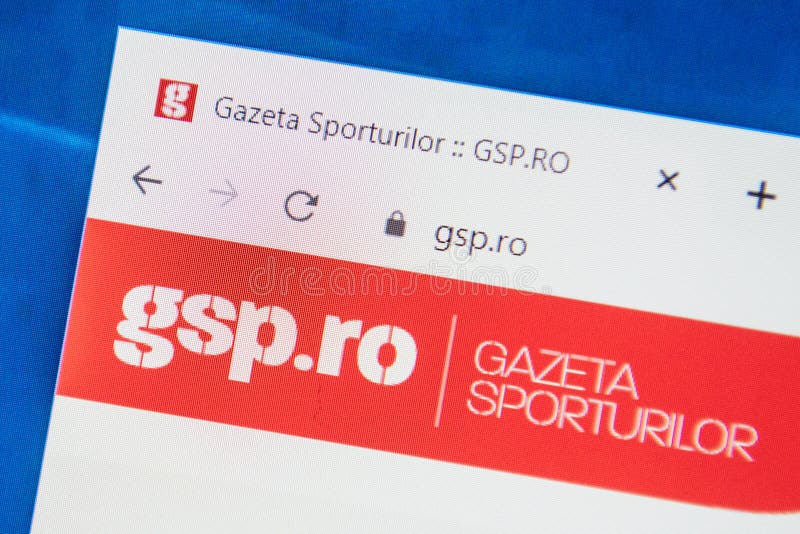 Gsp.ro Web Site. Selective Focus. Editorial Photography - Image of ...