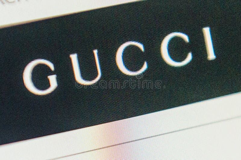 Gucci Web Site. Selective Focus. Editorial Photo - Image of homepage ...