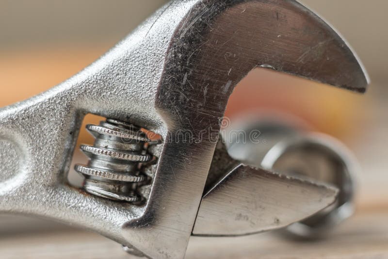 Macro Image of the Head of a Hand Wrench Stock Image - Image of ...