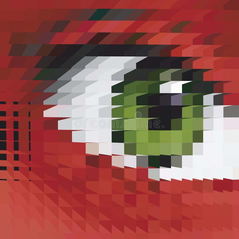 Macro image of human eye stock illustration. Illustration of pixel ...