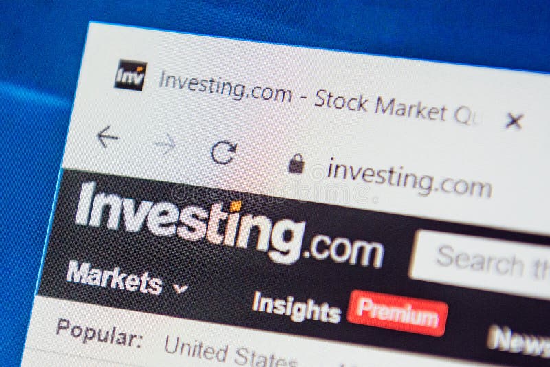 Investing.com Web Site. Selective Focus. Editorial Photography - Image ...