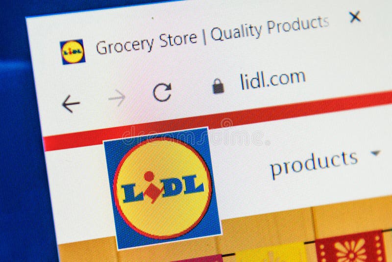Lidl Web Site. Selective Focus. Editorial Photo - Image of page, focus ...