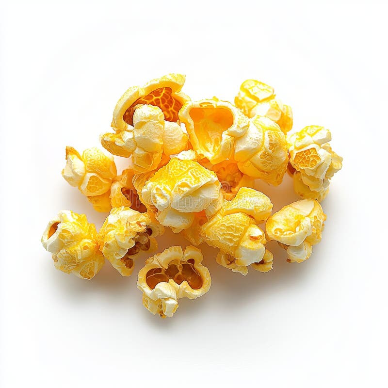 Macro Popcorn Flying Isolated Transparent Background Stock Photos ...