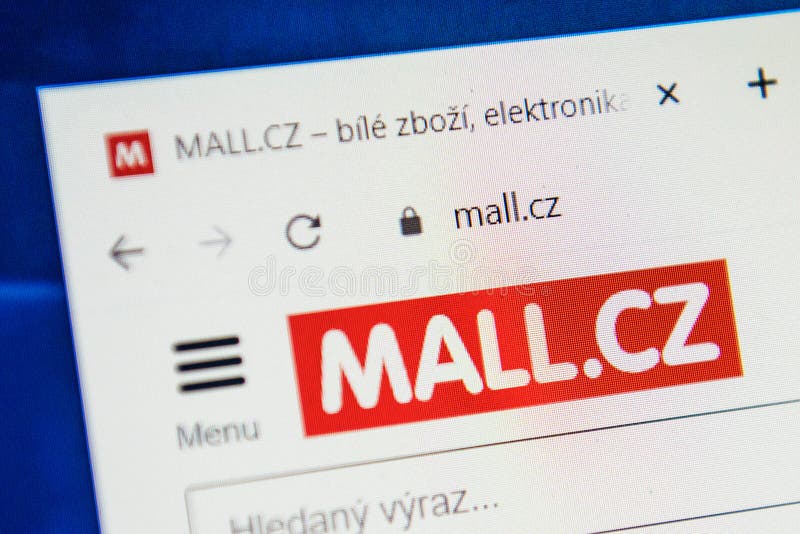Mall.cz Web Site. Selective Focus. Editorial Photo - Image of logo ...