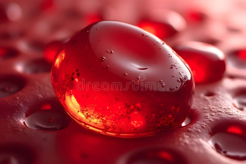 Macro Image of Many Red Blood Cells Created Using AI Stock Photo ...