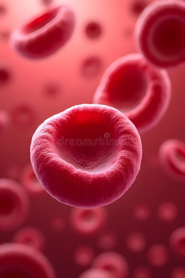 Macro Image of Many Red Blood Cells Created Using AI Stock Photo ...