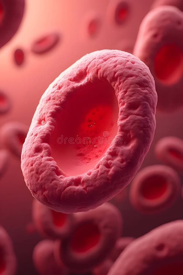 Macro Image of Many Red Blood Cells Created Using AI Stock Photo ...