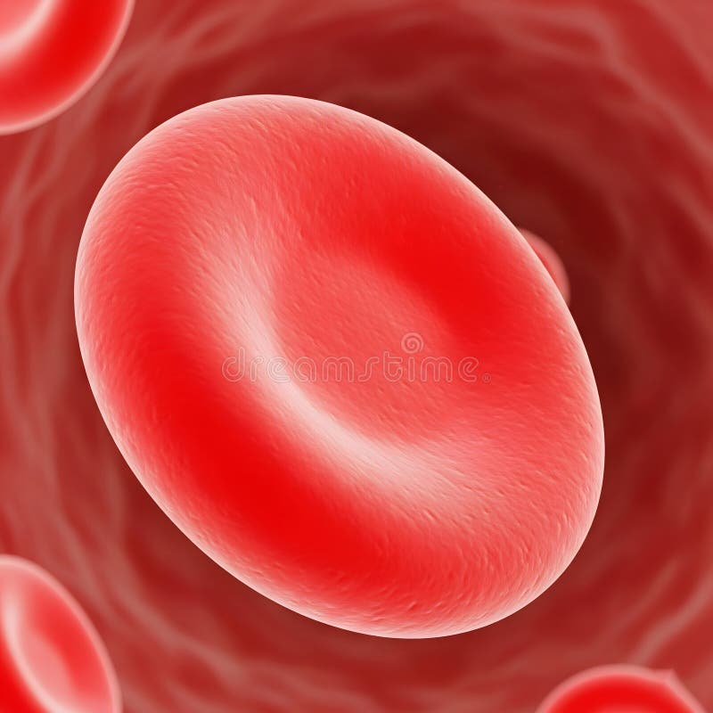 Macro Image of Many Red Blood Cells Created Using AI Stock Illustration ...