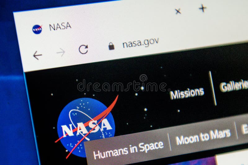 Nasa.gov Web Site. Selective Focus. Editorial Photo - Image of ...