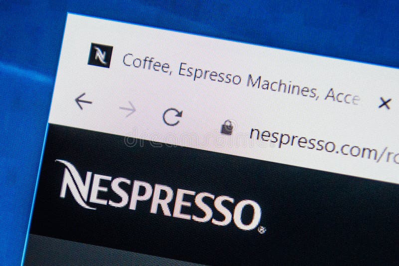 Nespresso.com Web Site. Selective Focus. Editorial Stock Photo - Image ...