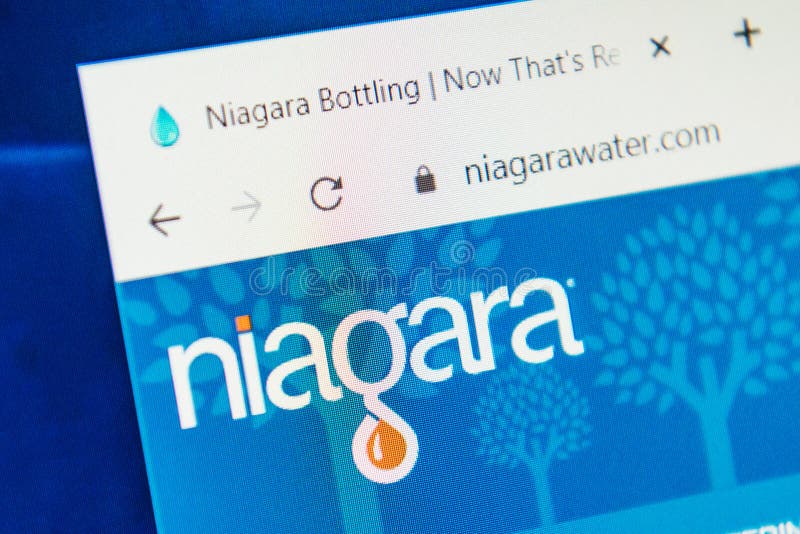 Niagara Water Web Site. Selective Focus. Editorial Photography - Image ...